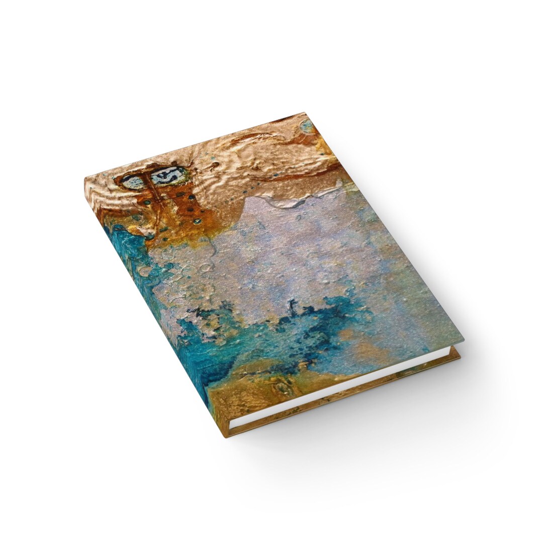 RULED Hardback Journal/gold and Teal Marble Hardback Journal/abstract ...
