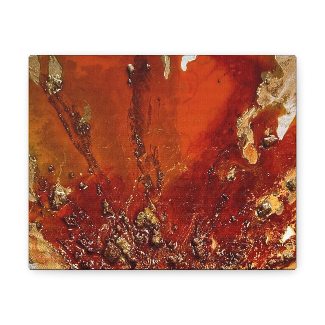 Red Fire Wall Art-heat Inspired Flame Print for Bold Decor Modern Fire ...
