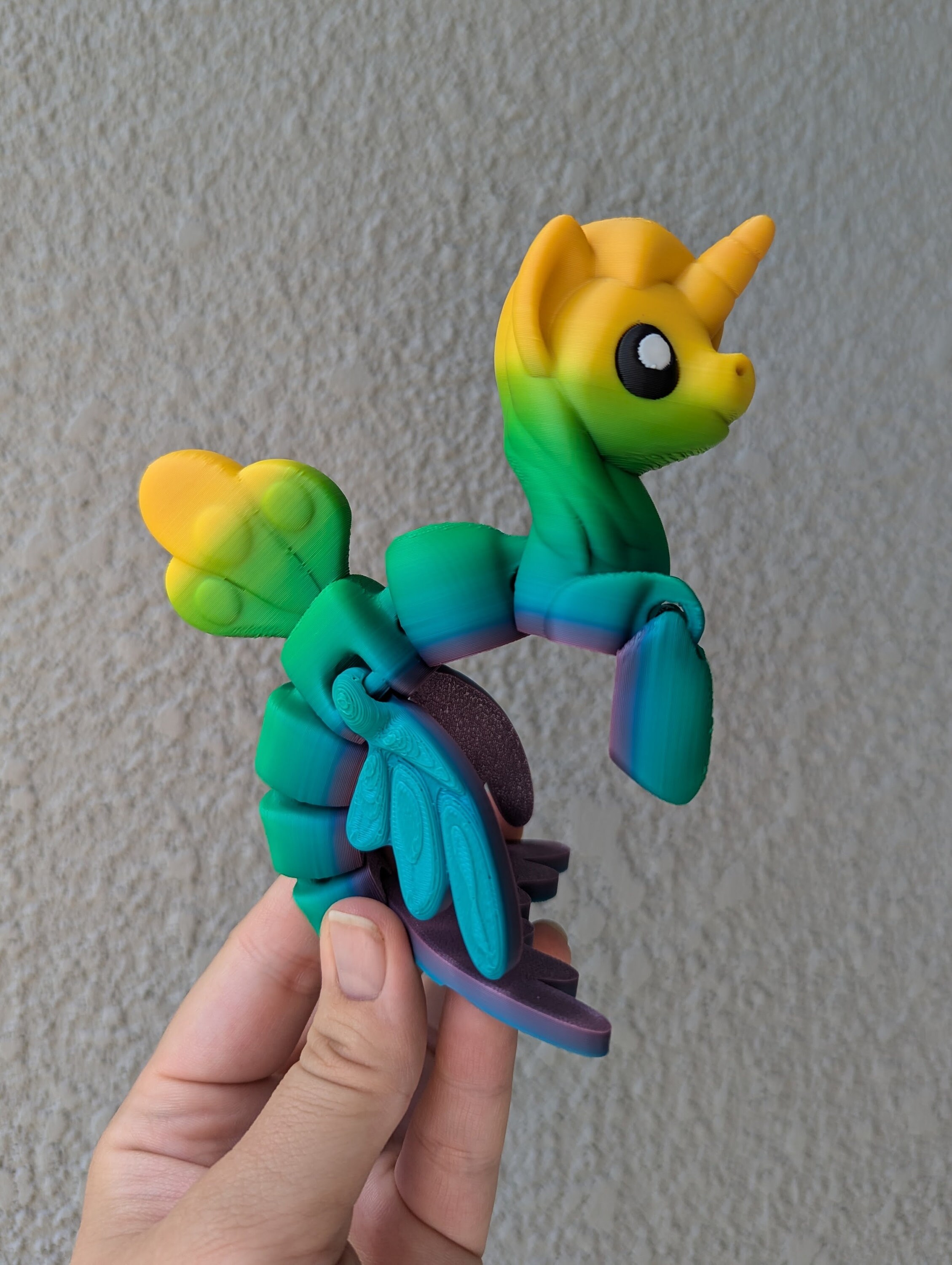 Mermaid Unicorn Magical 3D Printed Articulated Figure: Pegacorn ...