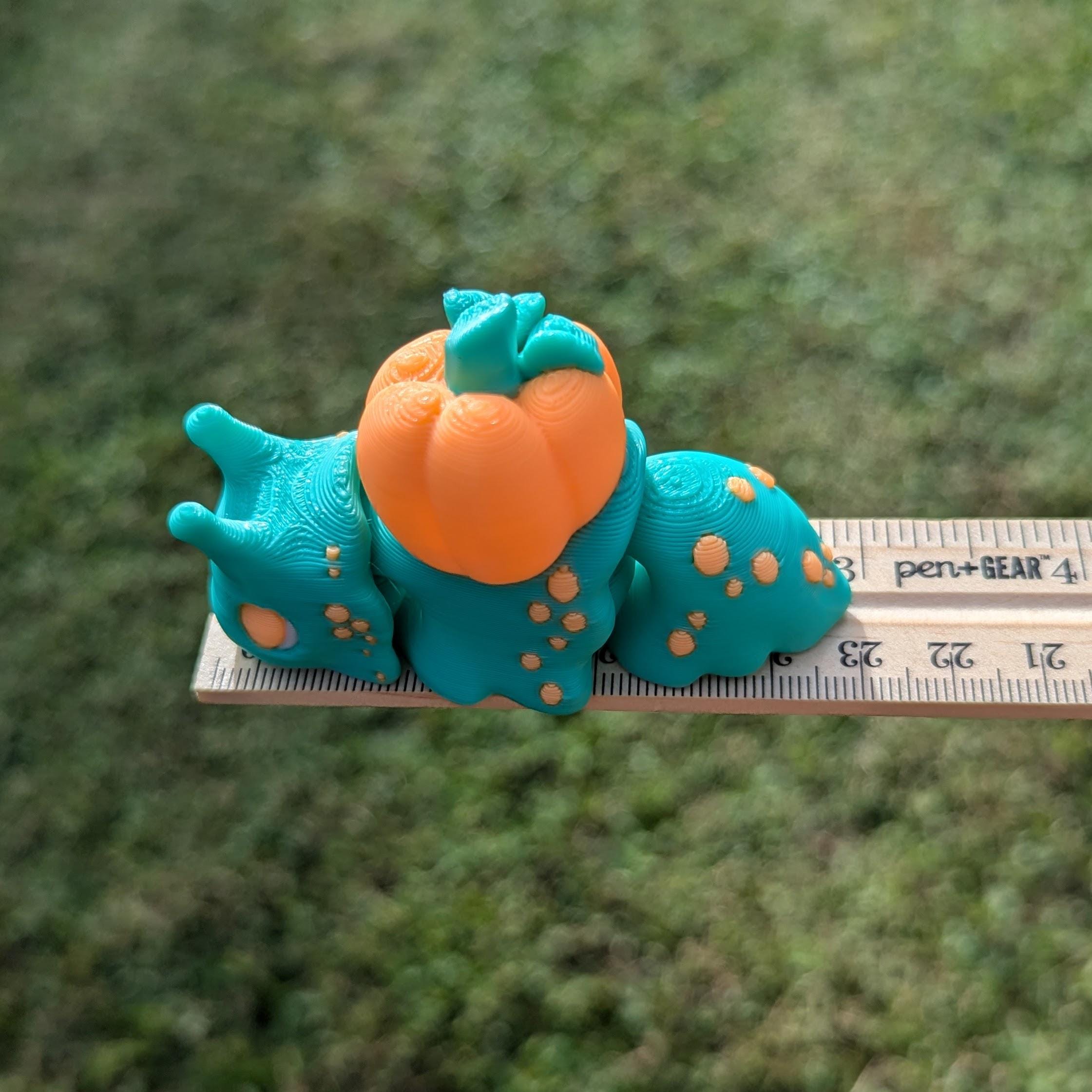 Pumpkin Snail 3D Printed Articulated Figure: Halloween, Fall, Spooky ...
