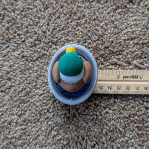 Rubber Ducky 3D Printed Clicker: Duck in Bath Tub Keyboard Fidget Model ...