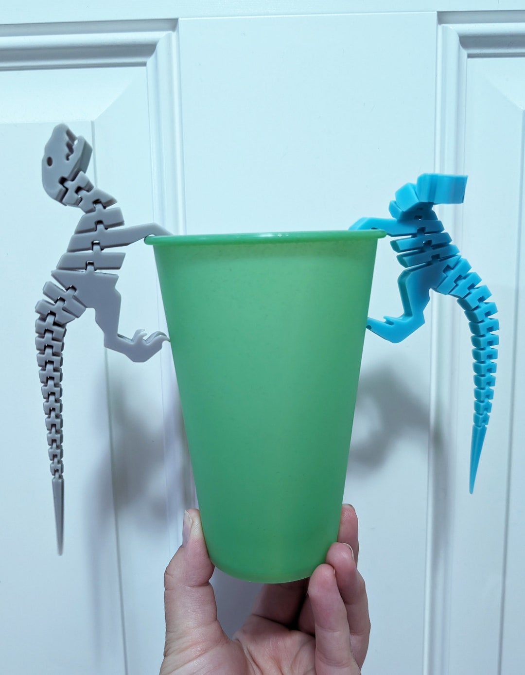 Flexible Raptor 3D Printed Articulated Figure: Dapper Raptor, Keychain ...