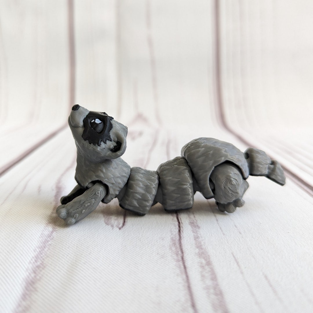 Mini Ferret 3D Printed Fidget Figure - Miniature Ferret Model - 4.5 ...