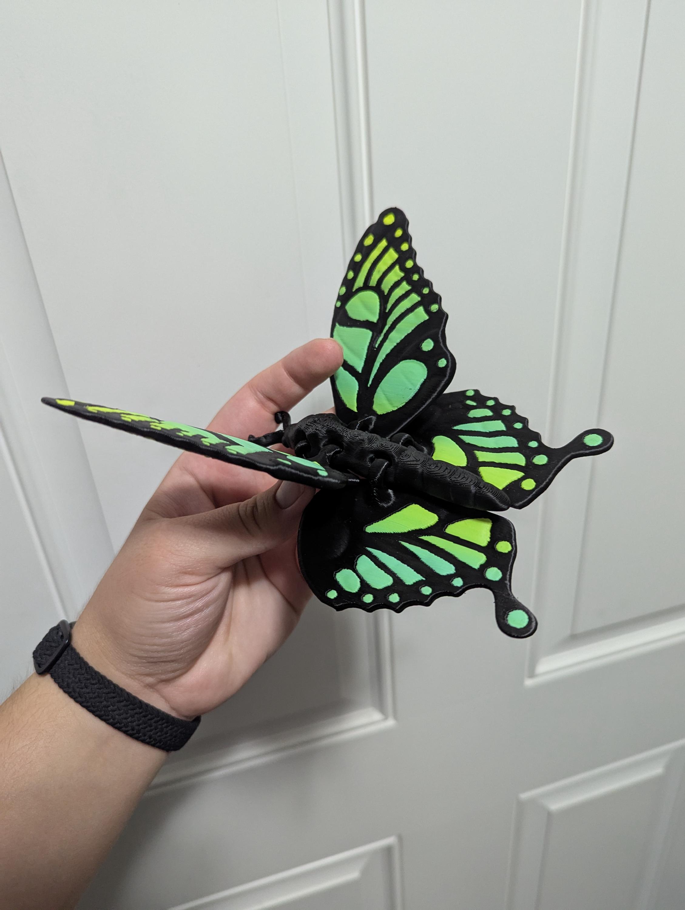 Butterfly 3D Printed Articulated Figure: Personalized, Customizable ...