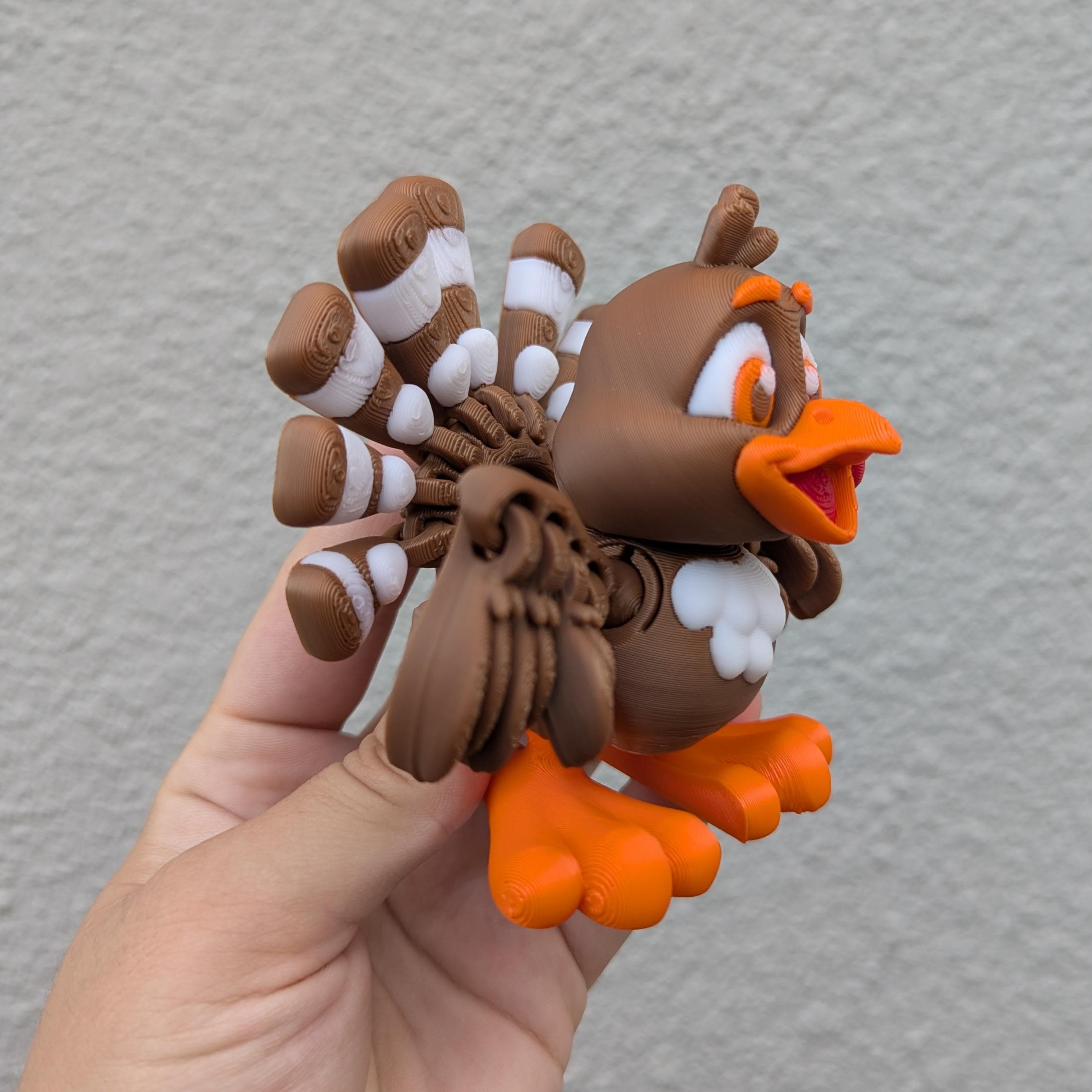 Turkey 3D Printed Articulated Figure: Fall, Thanksgiving, American ...