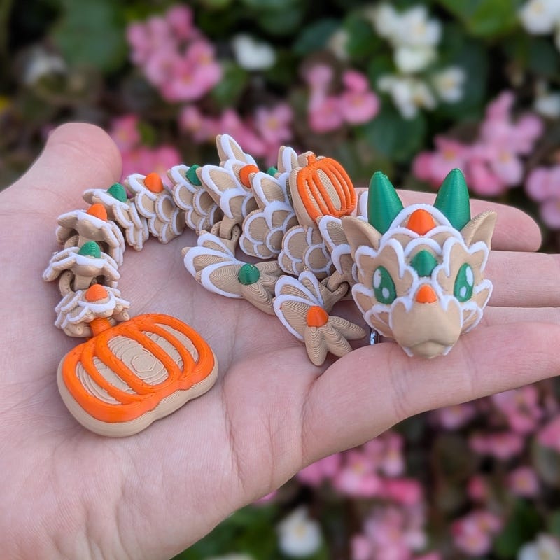 Pumpkin Dragon Figure - Etsy
