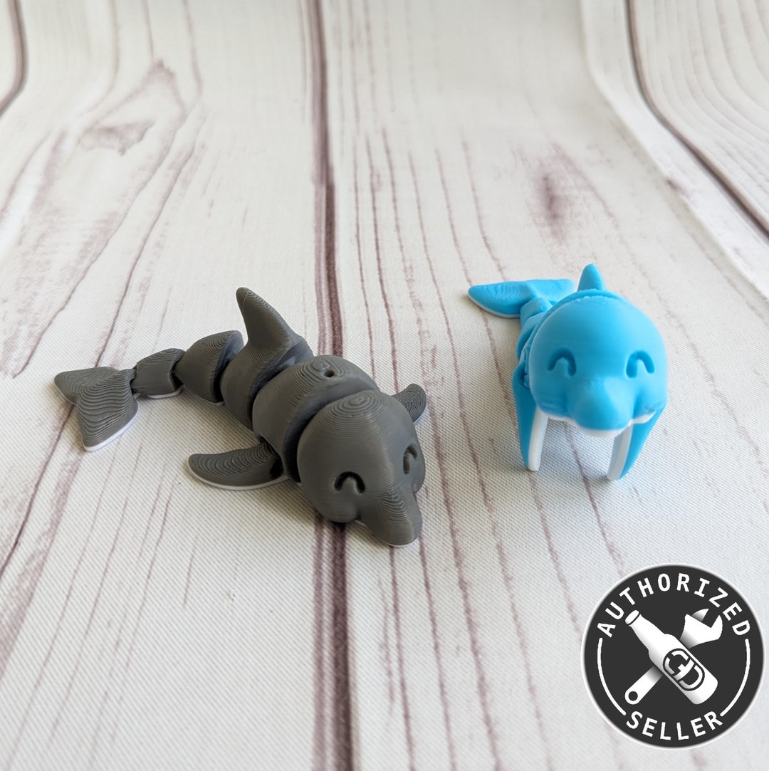Dolphin 3D Printed Flexi Fidget Figurine - Adorable Stress Relief ...