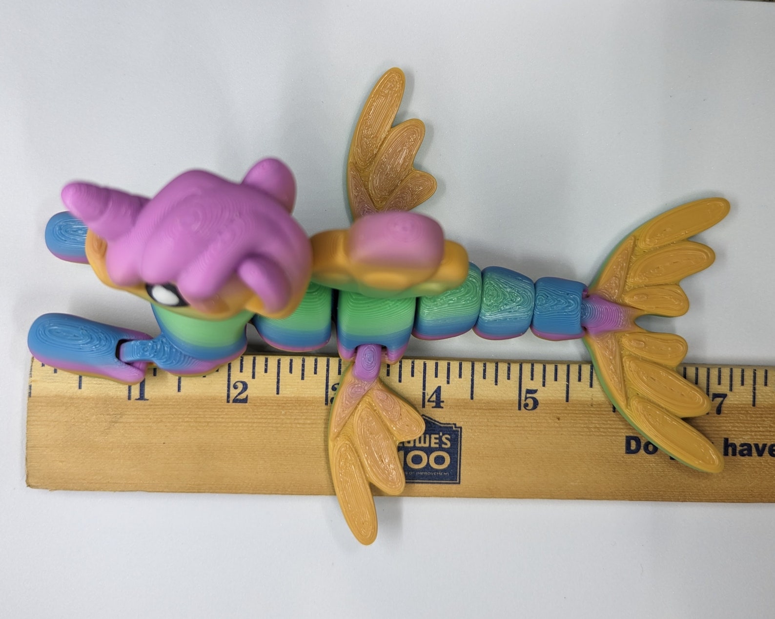 Mermaid Unicorn Magical 3D Printed Articulated Figure: Pegacorn ...