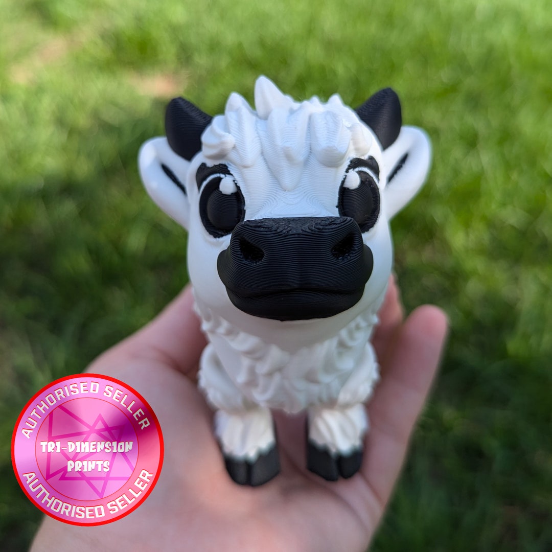 Highland Cow 3D Printed Articulated Figure: Customizable Desk Pet - Etsy