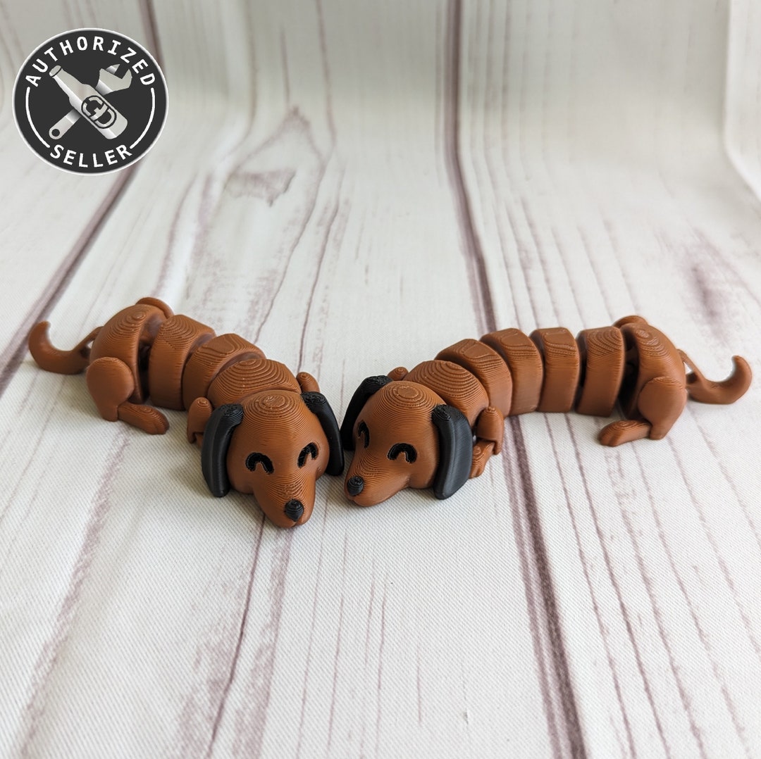 Dachshund 3D Printed Articulated Figure: Weiner Dog Model, Sausage Dog ...