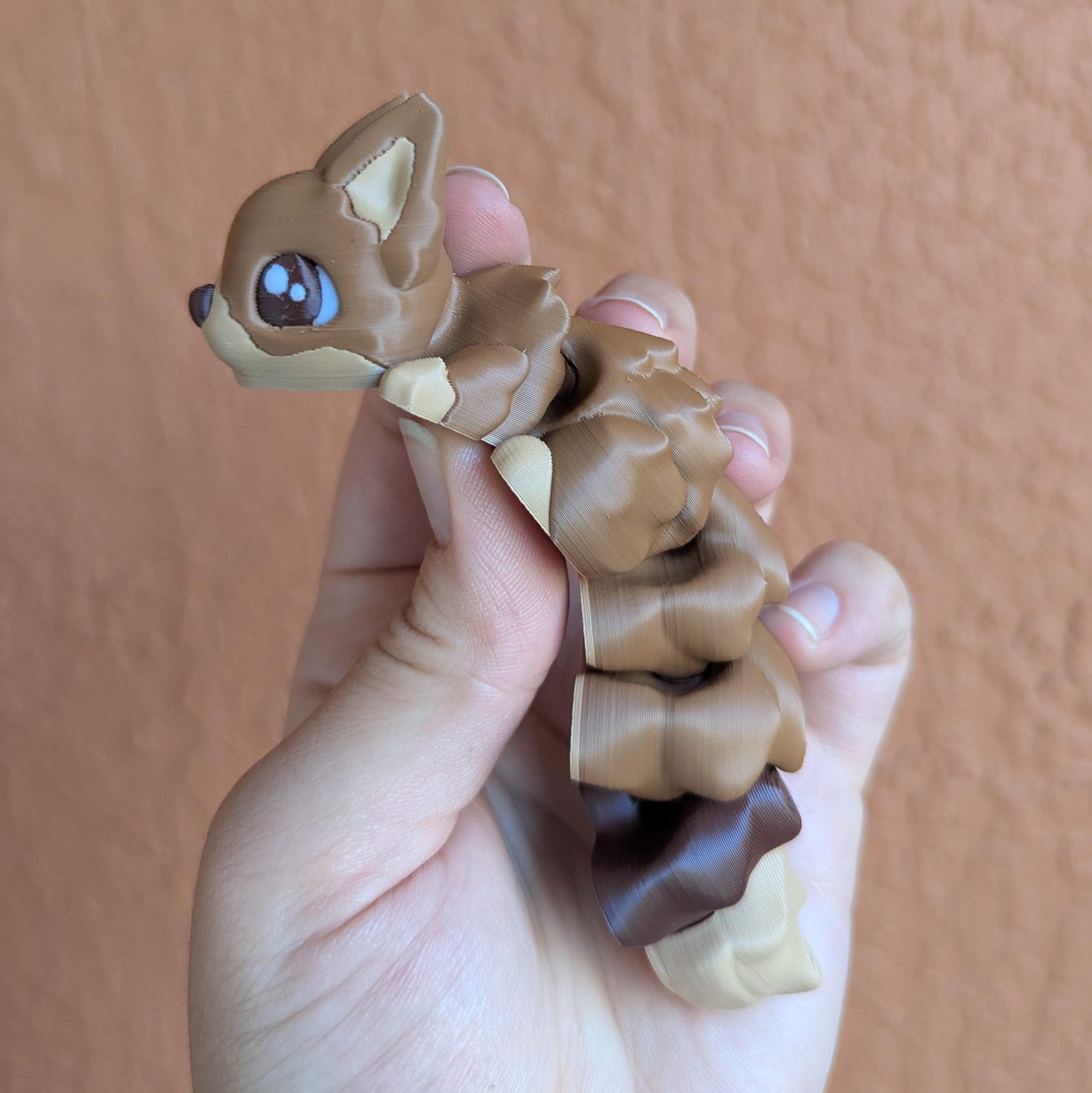 Squirrel 3D Printed Articulated Figure: Flexi Wildlife Model, Forest ...