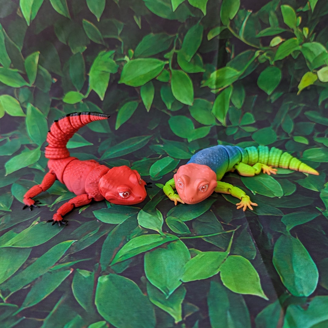 Leopard Gecko Figure | Articulated 3D Printed Collectible | Matmire Makes Desk Buddy Lizards ...