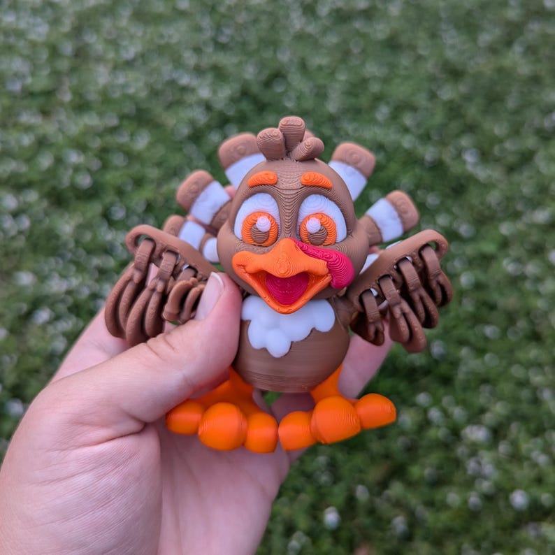 Turkey 3D Printed Articulated Figure: Fall, Thanksgiving, American ...