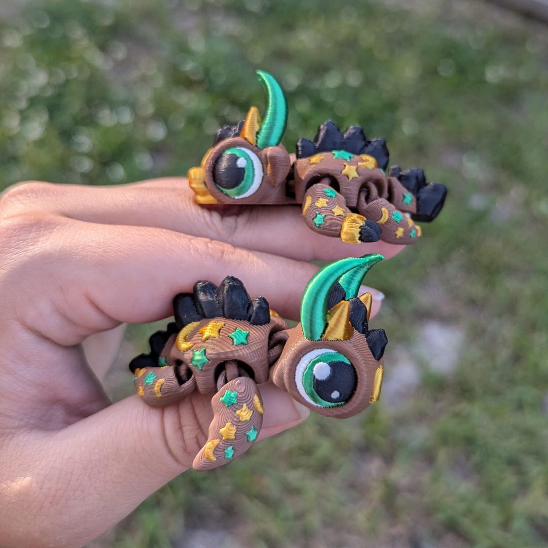 Mini Taurus Turtle 3D Printed Figurine - Zodiac Signs - Articulated ...