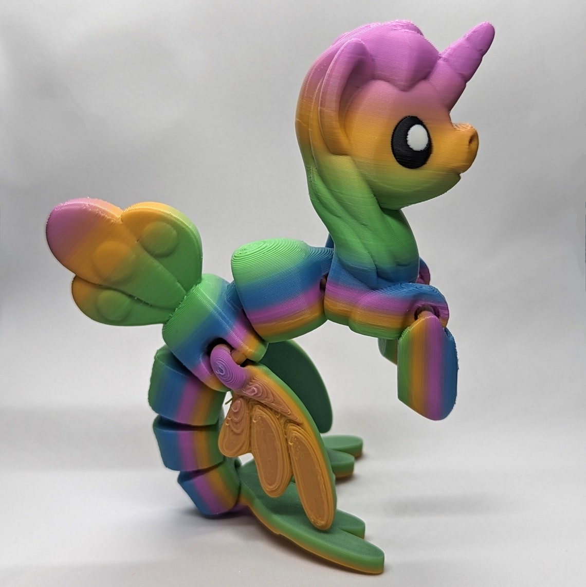 Mermaid Unicorn Magical 3D Printed Articulated Figure: Pegacorn ...