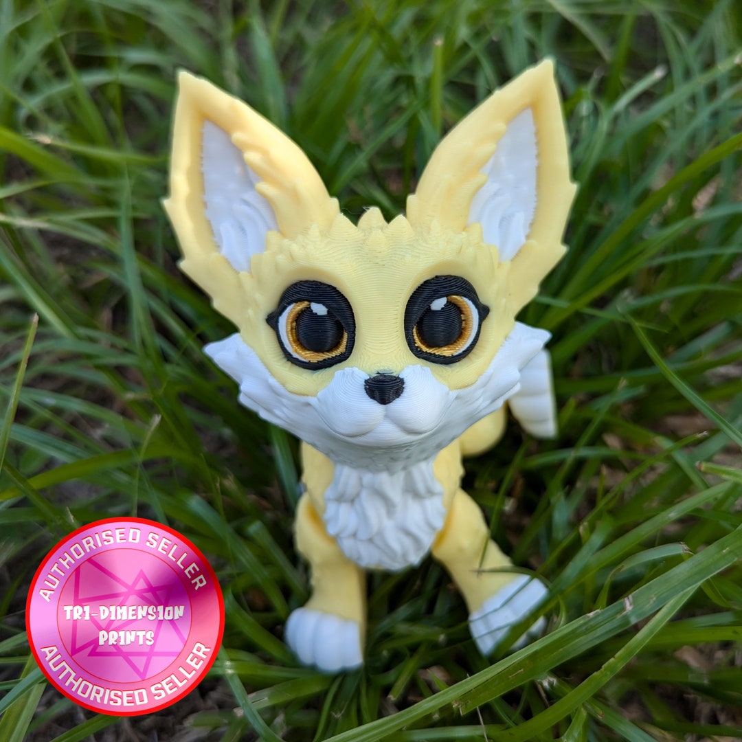 Fennec Fox 3D Printed Articulated Figure: Handheld Desert Fox Model ...