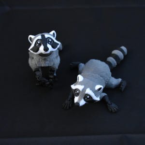 Raccoon 3D Printed Articulated Figure: Trash Panda Desk Critter ...