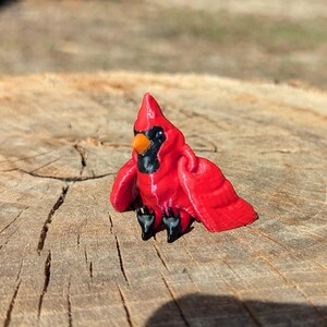 Mini Cardinal 3D Printed Articulated Figure: Holiday, Winter Red Bird ...