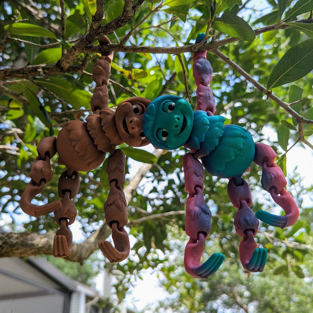 Sloth Figure - Articulated Flexi Factory 3d-printed Hanging Sloth Desk ...