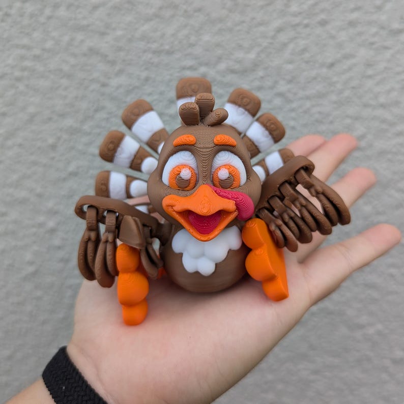 Turkey 3D Printed Articulated Figure: Fall, Thanksgiving, American ...