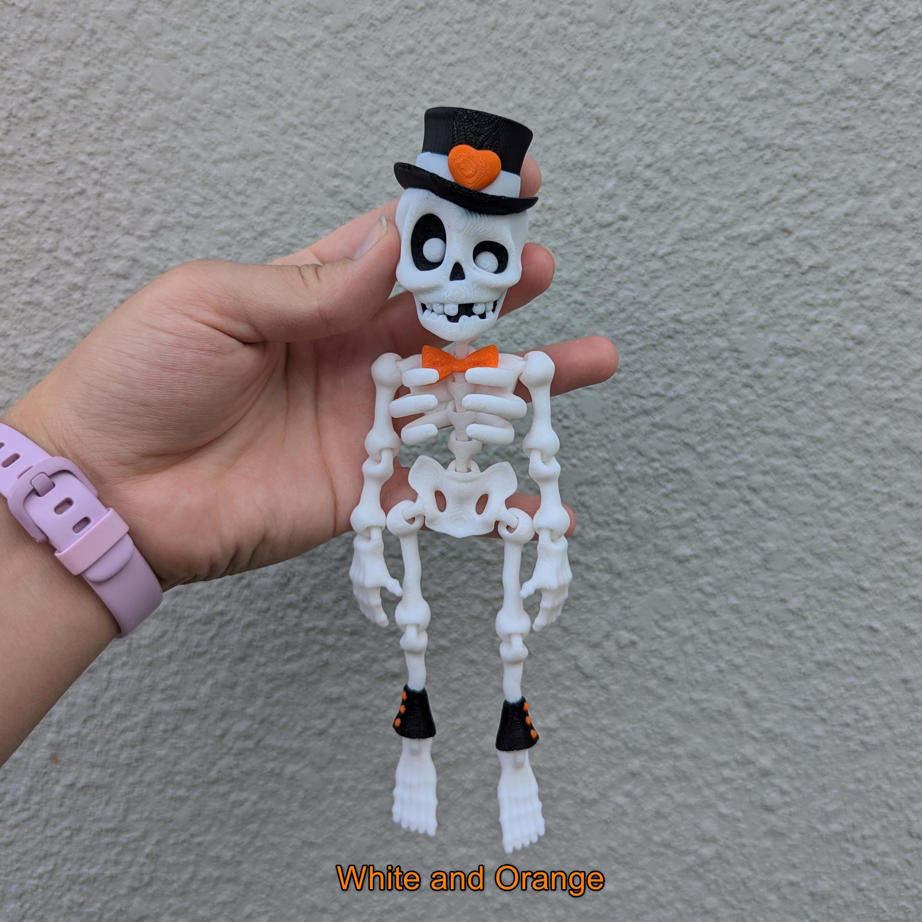 Dapper Skeleton 3D Printed Articulated Figure: Spooky Gentleman ...