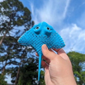Sting Ray 3D Printed Articulated Fidget Figure: Sea Life Model, Ocean ...