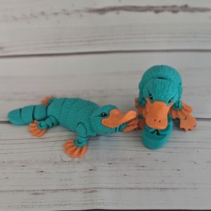 Platypus Large Articulated 3D Printed Figure - Posable Desktop ...