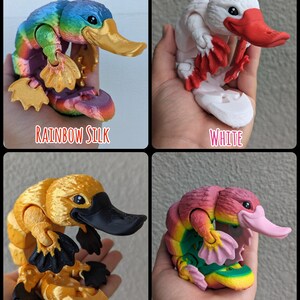 Platypus Large Articulated 3D Printed Figure - Posable Desktop ...