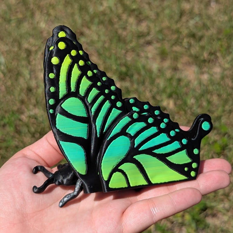 Butterfly 3D Printed Articulated Figure: Personalized, Customizable ...