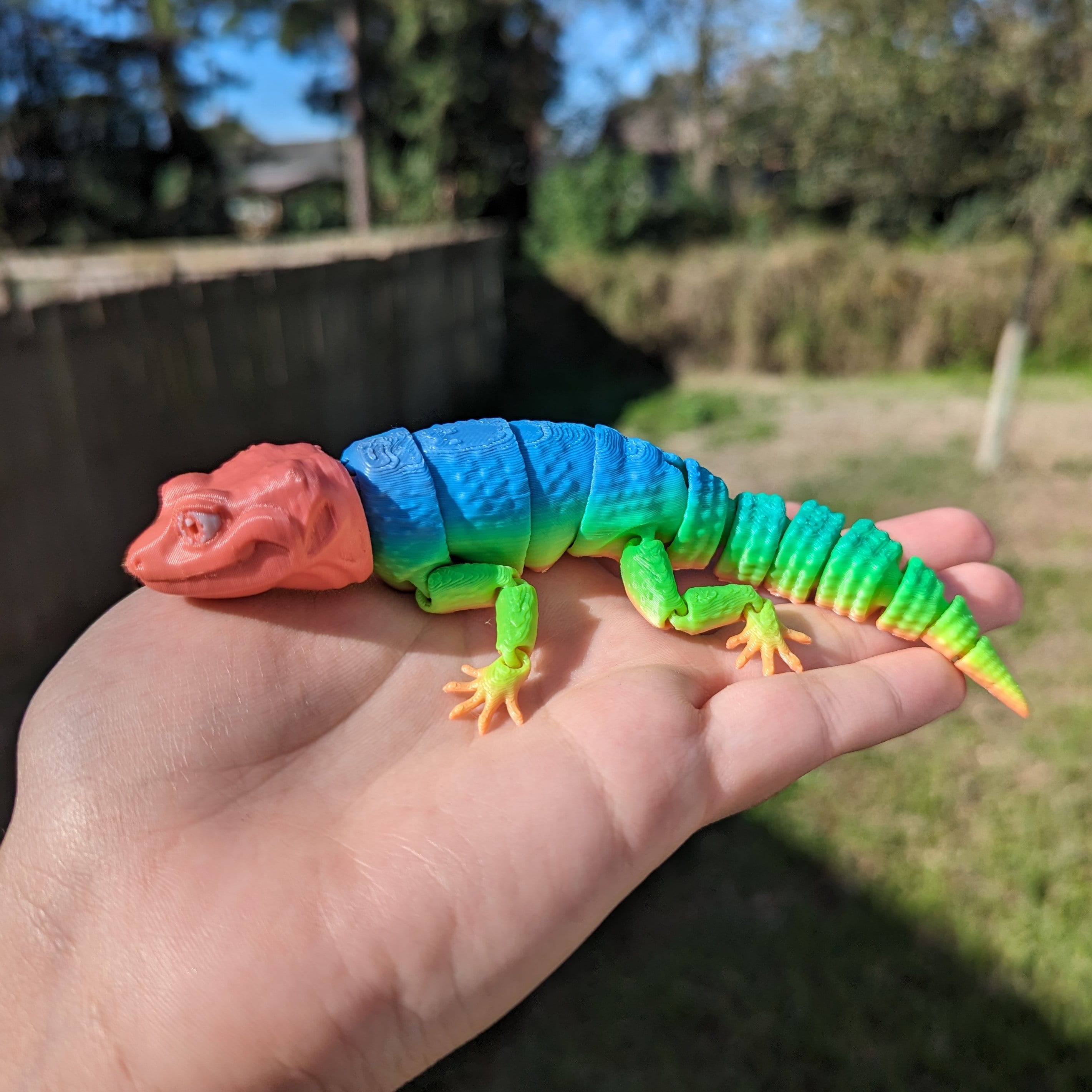 Articulated Leopard Gecko Figure 3D Printed Collectible Matmire Makes ...