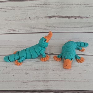 Platypus Large Articulated 3D Printed Figure - Posable Desktop ...