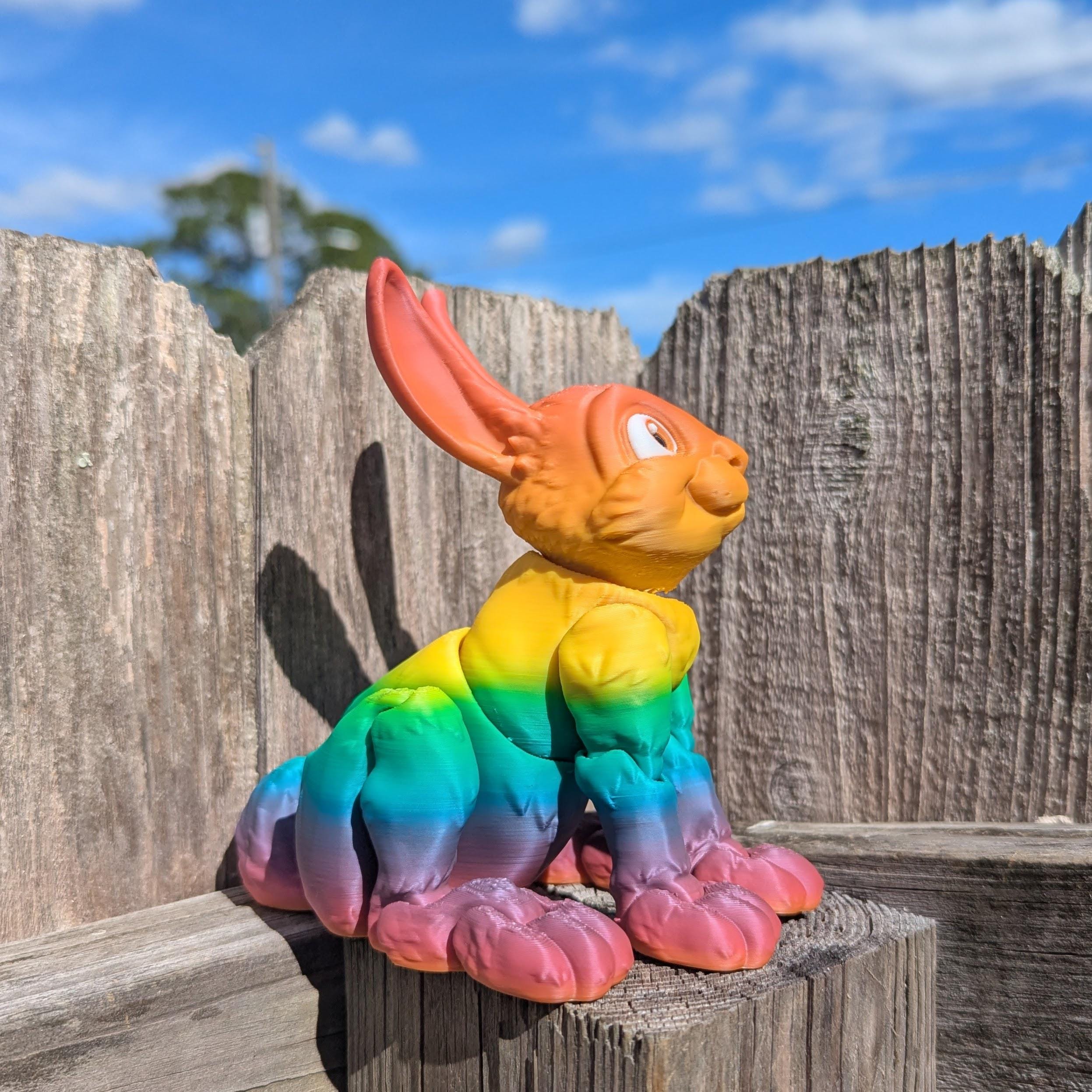 Bunny Rabbit 3D Printed Articulated Figure: Poseable Bunnies, Spring - Etsy