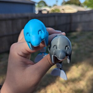 Dolphin 3D Printed Flexi Fidget Figurine - Adorable Stress Relief ...