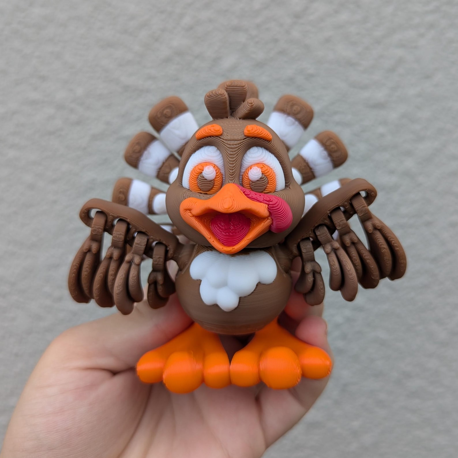 Turkey 3D Printed Articulated Figure: Fall, Thanksgiving, American ...
