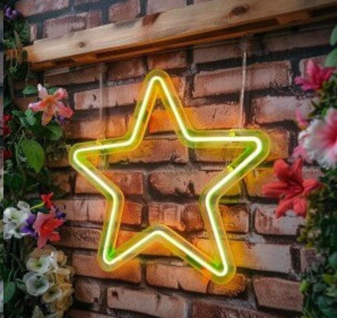 Star Space Kid Room LED Neon Sign , Star Led Sign for Wall Decor, Neon ...