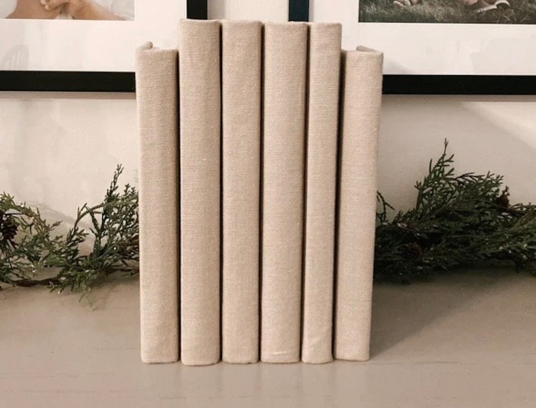 Natural Linen Books - Etsy