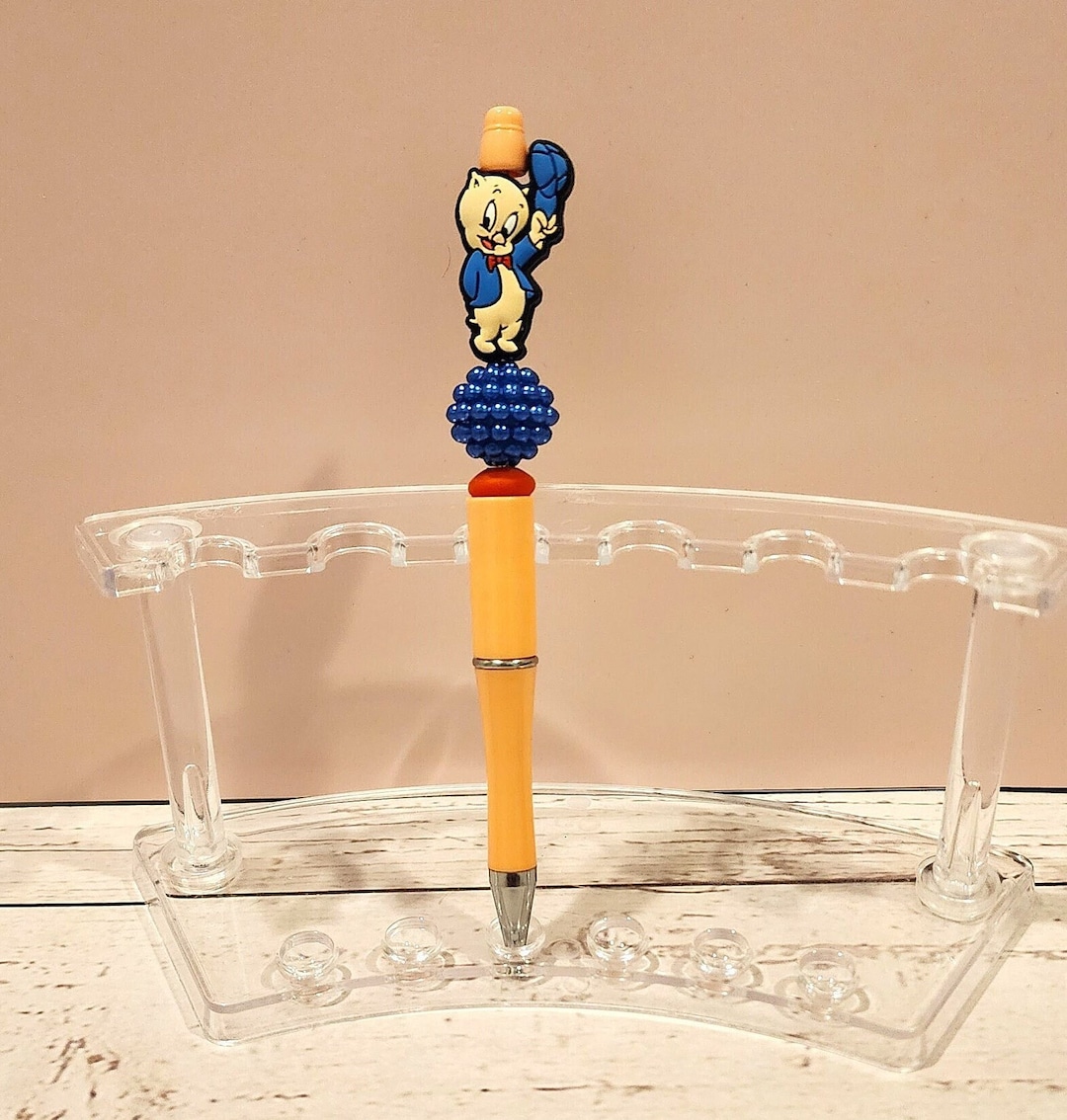 Stuttering Cartoon Pig Beaded Pen - Etsy