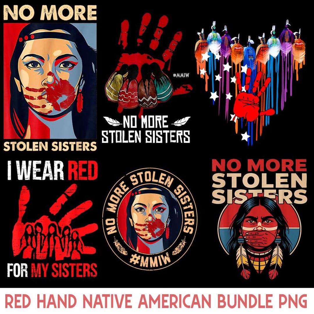 I Wear Red for My Sisters Png, Red Hand Png, Native Png, Human Rights ...