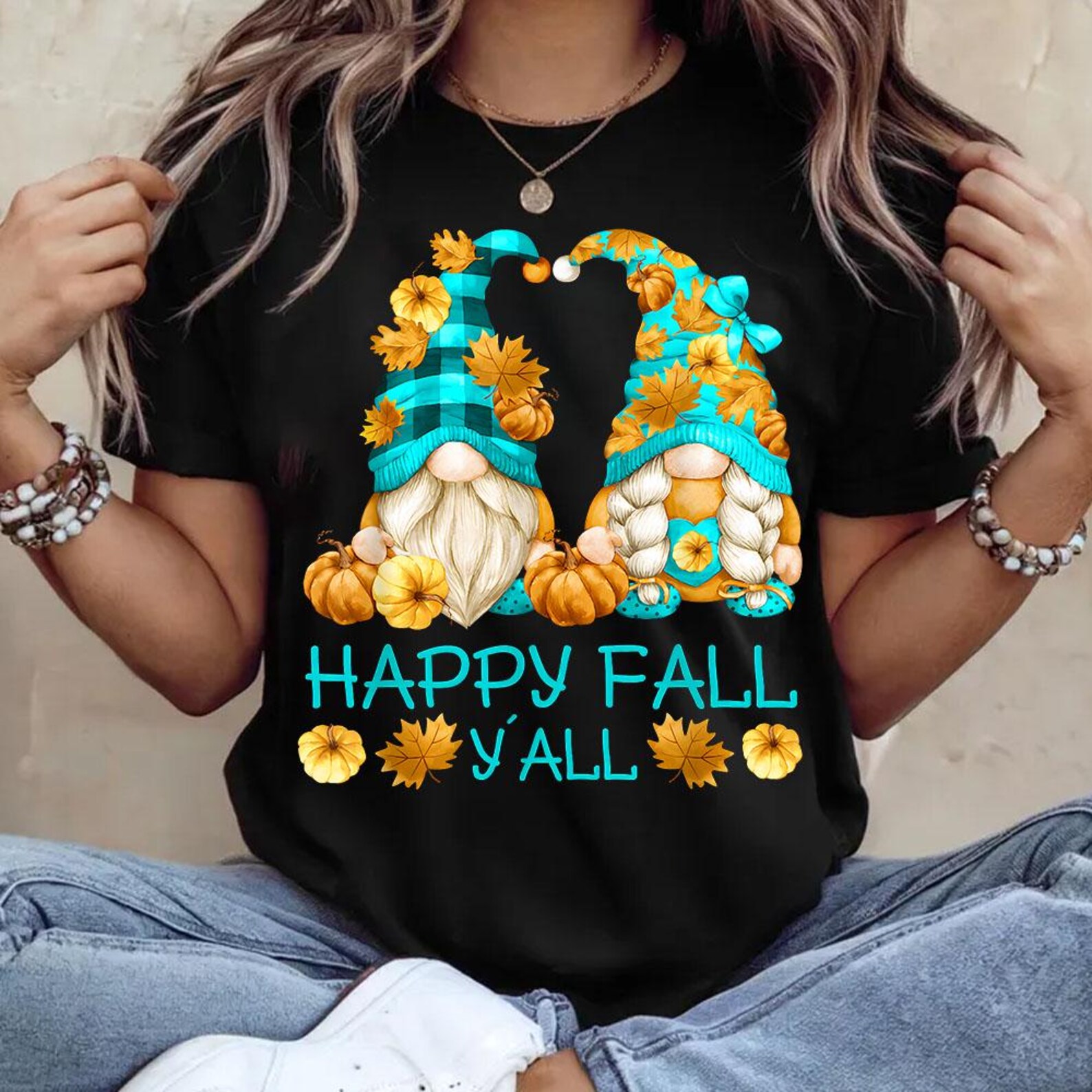 20 Happy Fall Y'all Gnomes Png Bundle, Pumpkin Spice Gnomes Png, Autumn ...
