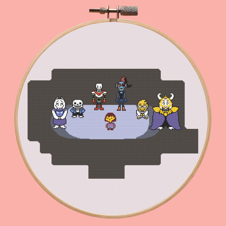 Undertale Cross Stitch Pattern, Video Game, Simple PDF Instant Download ...