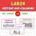 Labor History Day+coloring Pages for Kids | Labor History Kids | Labor ...