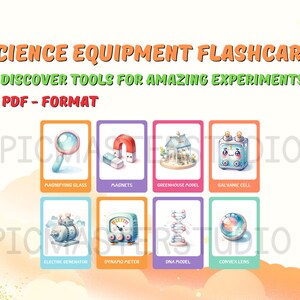 Science Equipment Flashcards for Kids: Discover the Tools of Science ...
