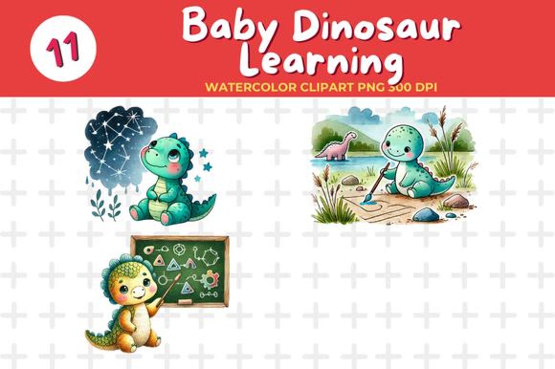 Baby Dinosaur Learning PNG Collection | Kids Dino Learn Png ...