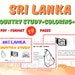 Sri Lanka Country Study+coloring+ex Activities - Etsy
