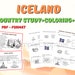 Iceland Country Study+coloring+ex Activities - Etsy