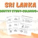 Sri Lanka Country Study+coloring+ex Activities - Etsy