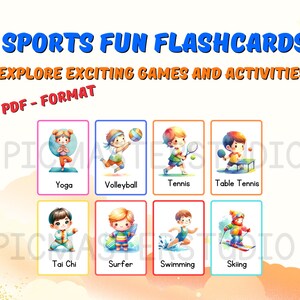 Sports Fun Flashcards for Kids Exciting Way to Learn and Play Discover ...