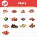 29 Nuts Watercolor JPG White Background 300 DPI | Kids Nuts Art | Nut ...