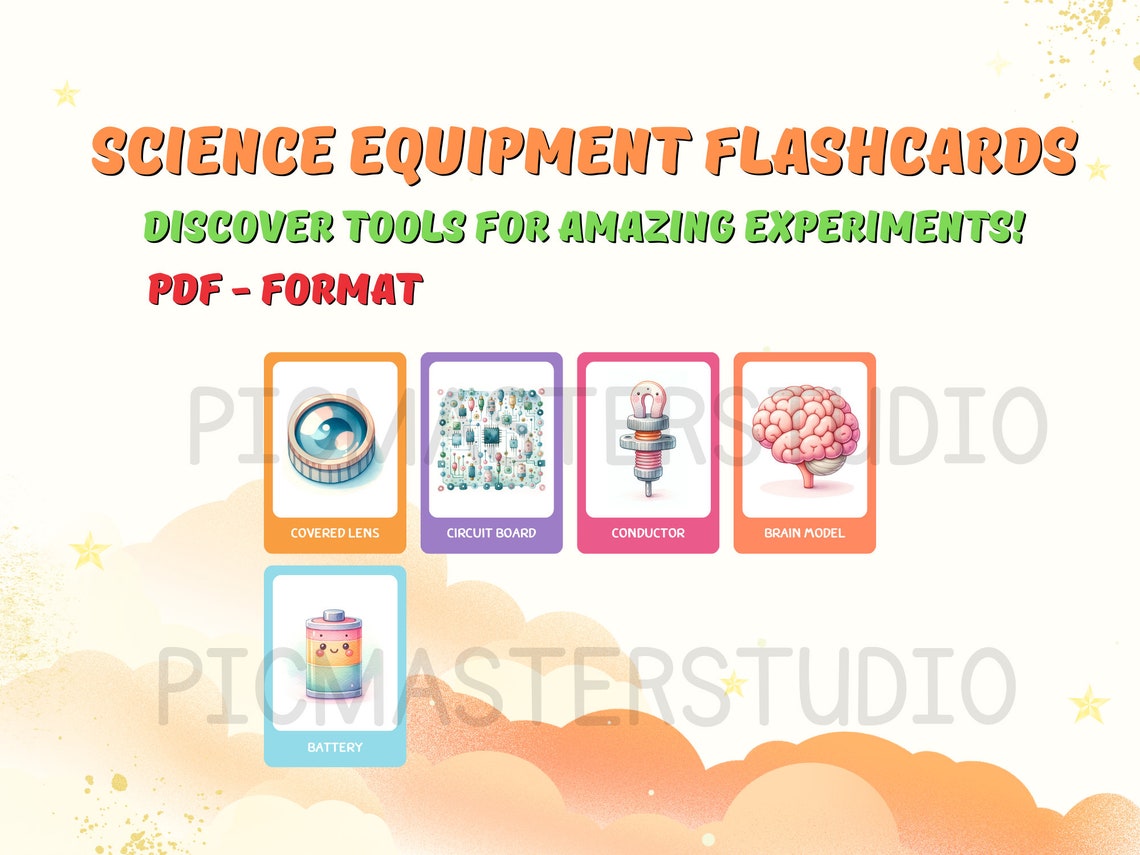 Science Equipment Flashcards for Kids: Discover the Tools of Science ...