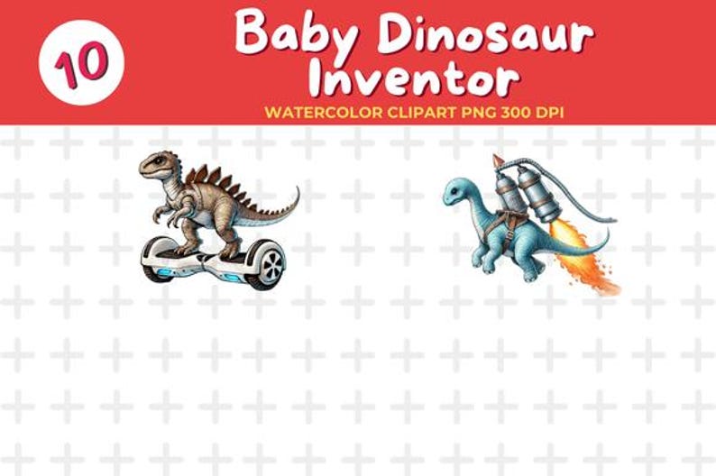 Baby Dinosaur Inventor PNG Collection for Kids Inventor Dino Art ...